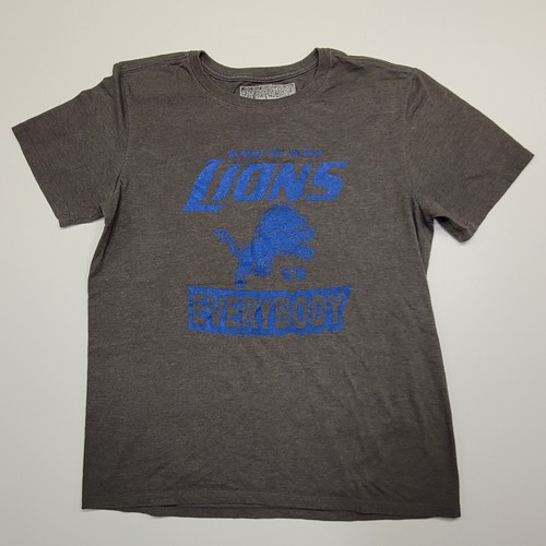 D's TEES NICE! "LIONS Vs EVERYBODY" T-Shirt Size:MED DETROIT THRIFT 313 ...