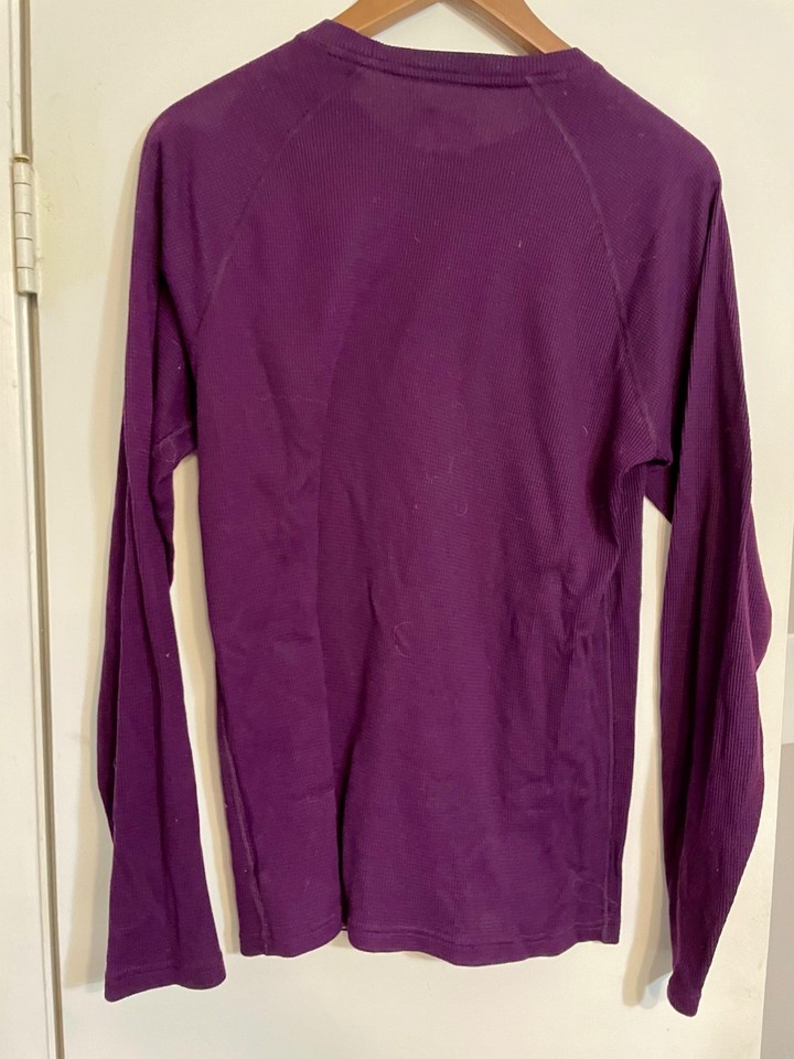 Under Amor Mens Long Sleeve Purple Waffle Shirt Size Medium | eBay