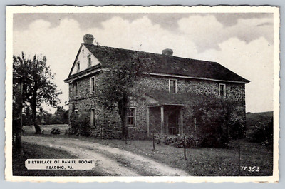 Birthplace of Daniel Boone Reading PA Historic Stone House Postcard | eBay