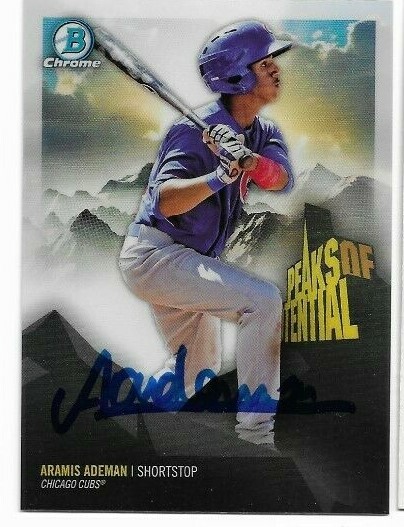2018 Bowman Chrome ARAMIS ADEMAN Signed Card autograph CUBS RC | eBay