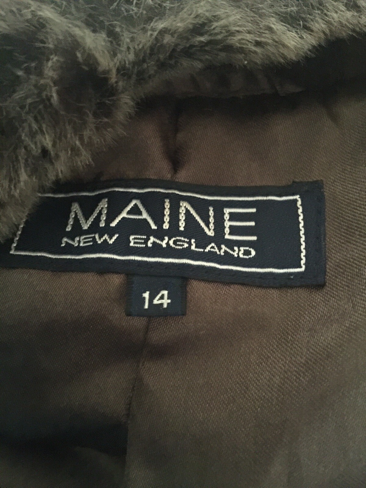 Lovely ladies brown Debenhams Maine New England winter coat jacket size ...