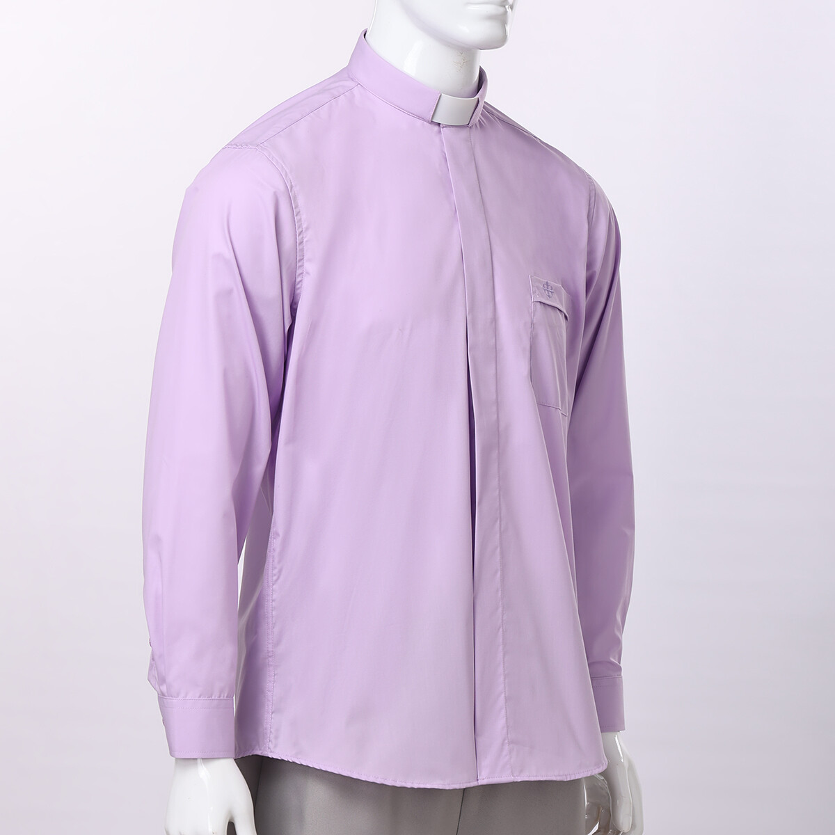 Clergy Shirt for Men with Cross Pattern Clerical Minister Priest Pastor ...