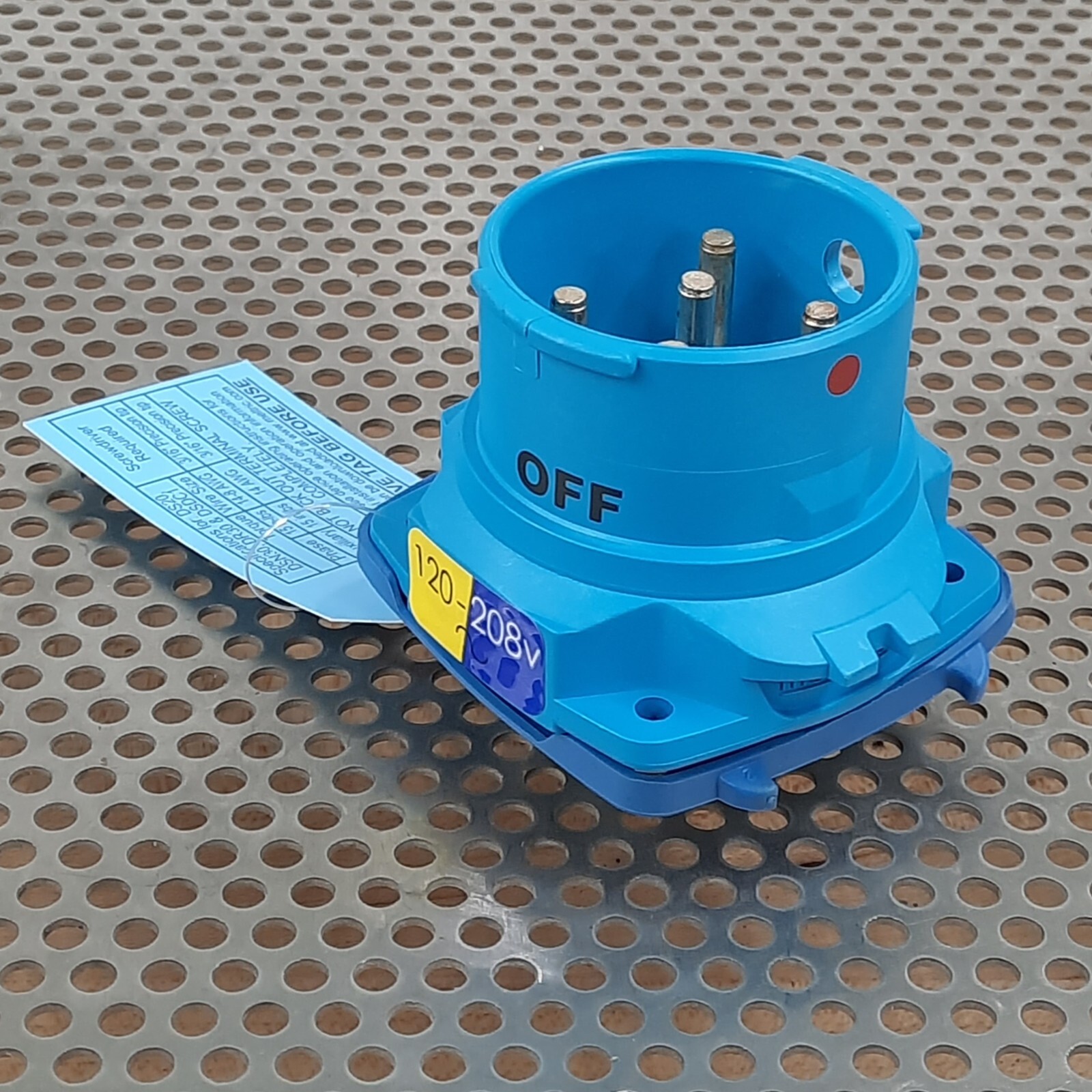 Meltric 63-38167 DSN30 Inlet/Plug 30AMP 3P+N+G 120/208VAC, 1hp/5hp | eBay