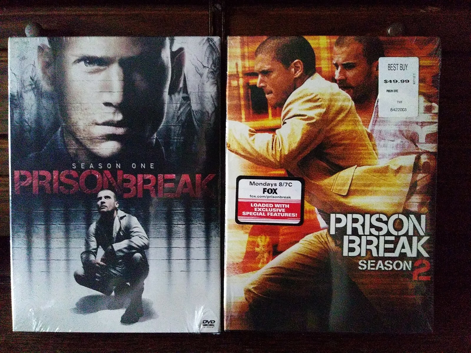 PRISON BREAK Season 1 & 2 DVD 2009 6-Disc Set WideScreen Miller ...
