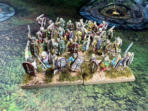 15mm Metal 8 bases of Gallic Heavy Infantry, 40 x 20, pro painted by ...