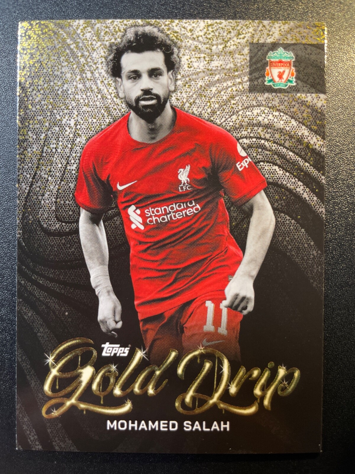 2022-23 Topps Liverpool FC Team Set - Gold Drip #50 Mohamed Salah for ...