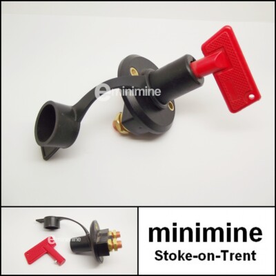 Classic Mini Battery Cut Off Isolator Switch cable master kill kit car ...