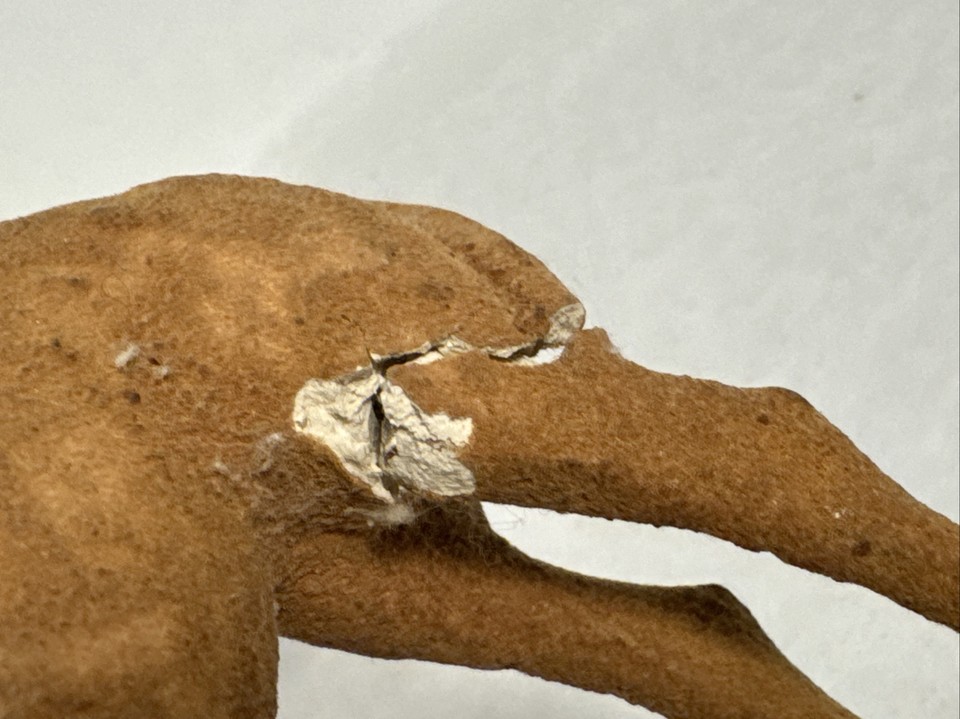 Antique German Putz Nativity 16pc Paper Mache Set Animal's Glass Eyes ...