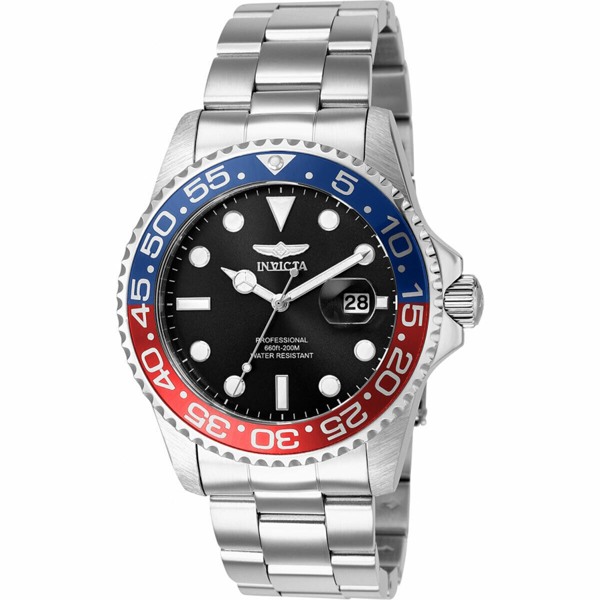 Invicta Pro Diver 42 mm Stainless Steel Case with Silver Stainless ...