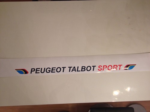 Decal Sticker Shield Sun Peugeot Talbot Sport 205 Rally Samba 104 309 ...