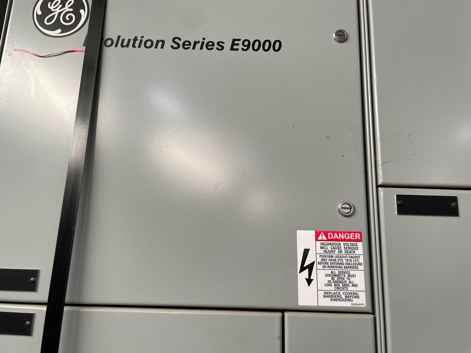 GE Evolution E9000 OC70X0811L01 3 Ph 480V 600A Motor Control Center W ...