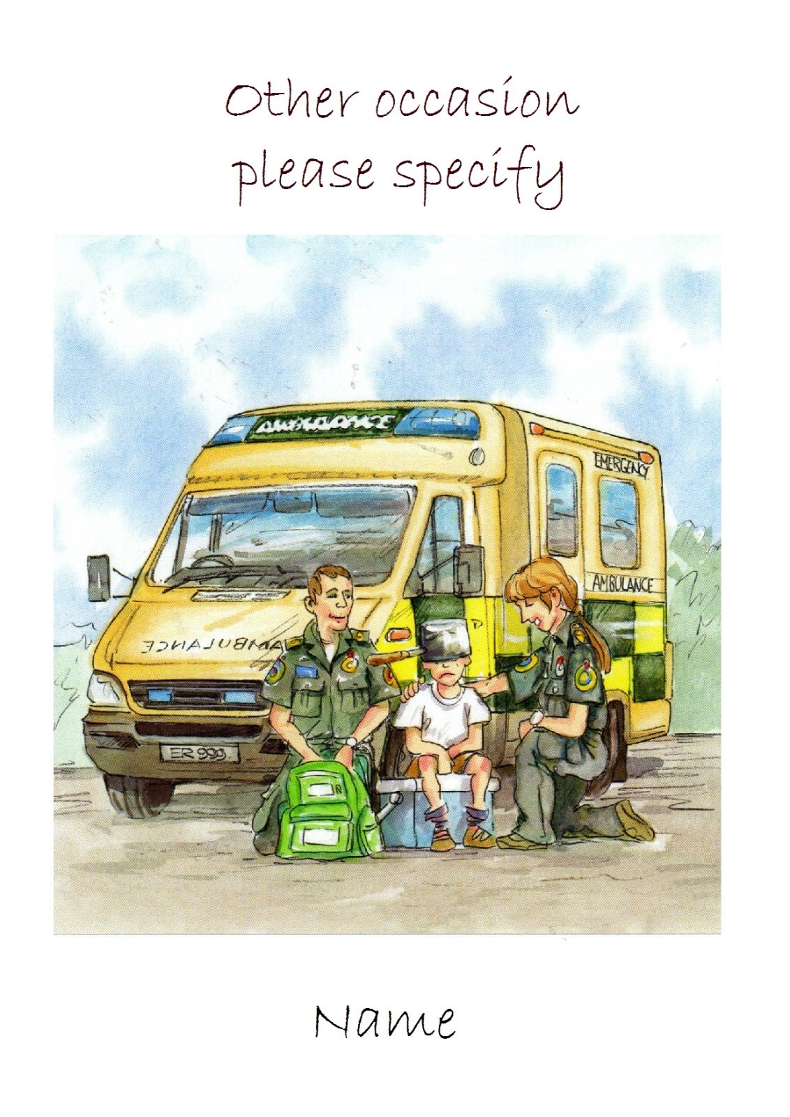 Ambulance driver Paramedic Card for any occasion | eBay UK