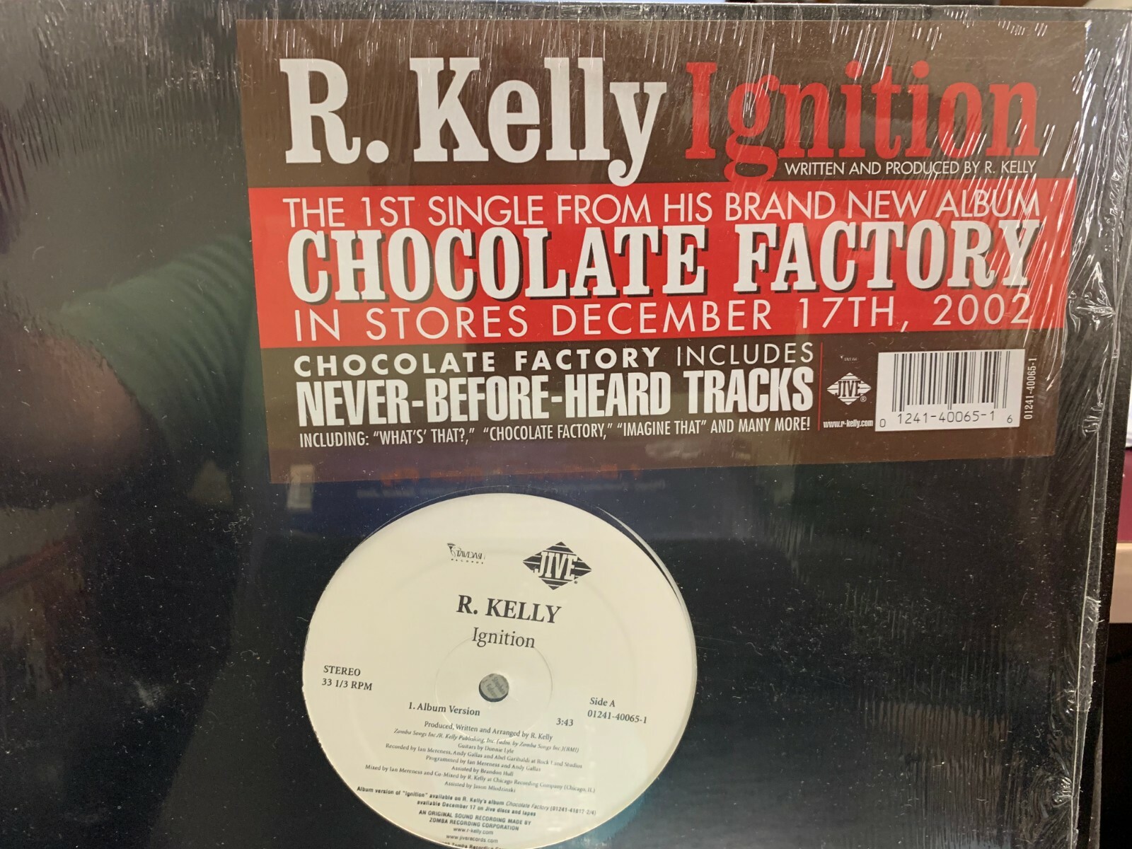 R.KELLY IGNITION 12" 2002 JIVE 40065 SHRINK HYPE STICKER | eBay