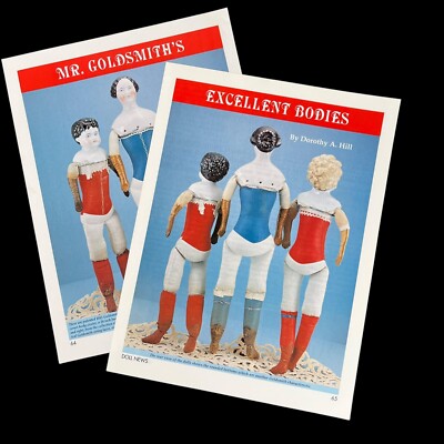 Vintage Philip Goldsmith Cloth Doll Bodies History Article 5 Pages with ...