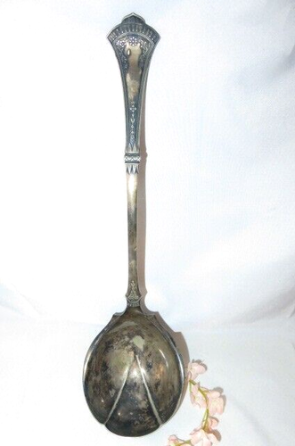 Antique Rogers Bros A1 Silver Plate 13 1/4” Ladle~ Punch/Soup ...