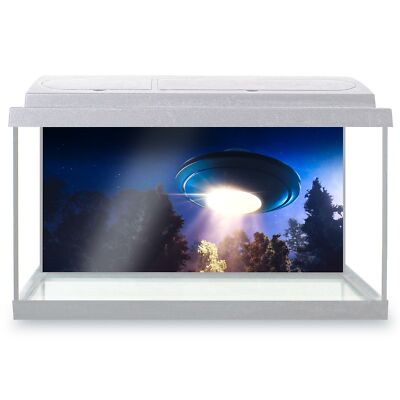 Fish Tank Background 90x45cm - Cool Alien Spacecraft UFO Space Sci-Fi ...