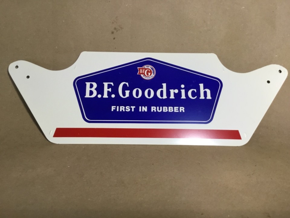 BF GOODRICH TIRE SIGN * RARE GAS STATION RACK TROG RATROD DEALER ...