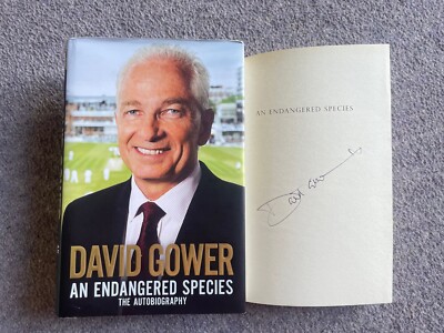 DAVID GOWER ’Endangered species’ HAND SIGNED HardBack BOOK 1st Edition ...