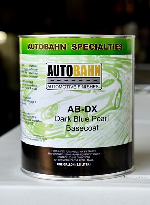Autobahn AB-DX Dark Blue Pearl Basecoat Auto Paint GALLON Size Ford DX ...