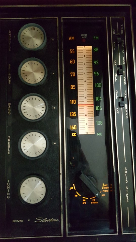 Vintage Sears Console Silvertone Stereo Radio Turntable 3047 ...