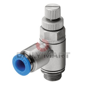 FESTO NEW GRLA-M5-QS-6-RS-D PLC FLOW CONTROL VALVE EXHAUST AIR | eBay