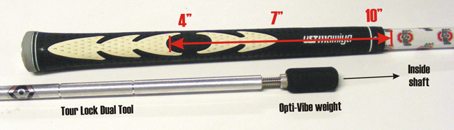 Tour Lock Pro Opti-Vibe Golf CounterBalance For Irons(10-12g Internal ...