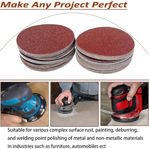 70x 9 inch PSA Sanding Disc 36 Grit Self Adhesive Sticky Back Sandpaper ...