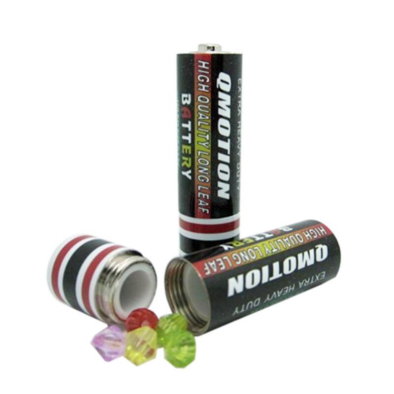 Creative Hidden Container Case Secret Stash Diversion Safe AA Battery ...