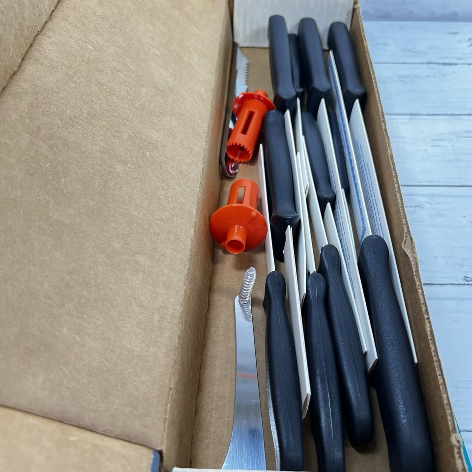 Miracle Blade II (2) 15 Pc Knife Set Fillet Paring Steak Knives Spiral ...