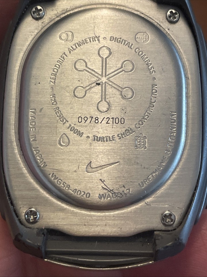 RARE VINTAGE NIKE ZERO DRIFT DIGITAL TURTLE Shell For Parts Or Restore ...