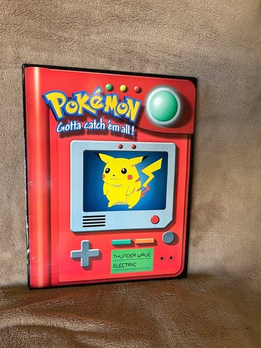 1999 Pokemon 2-Pocket School Folder 3-Ring Pikachu~Nintendo Brand NEW ...