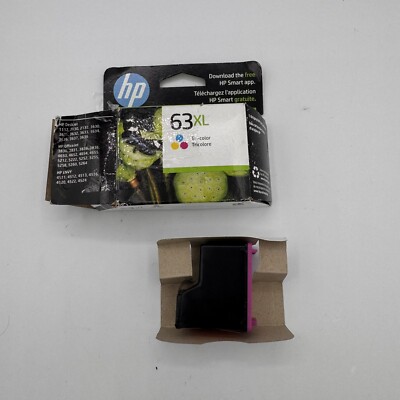 HP 63XL Tri-color High-yield Ink HP DeskJet 1112, 2130, 3630 Series Exp ...