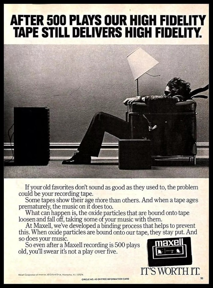 Poster! Maxell - Blown Away (Video 1981) Poster | eBay