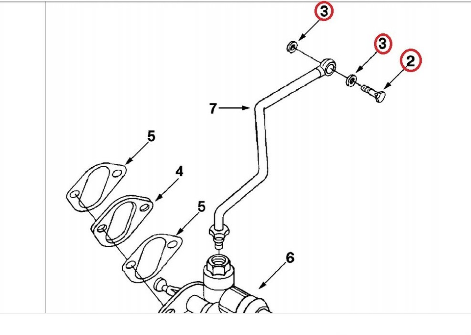 Filter Head Banjo Connector Bolt M12 3903035 w/ 3963983 washer Dodge 5. ...