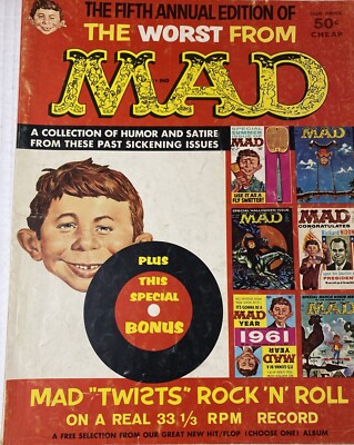 Vintage MAD Magazine Fifth Annual Edition Worst from MAD 1962 Issue w ...