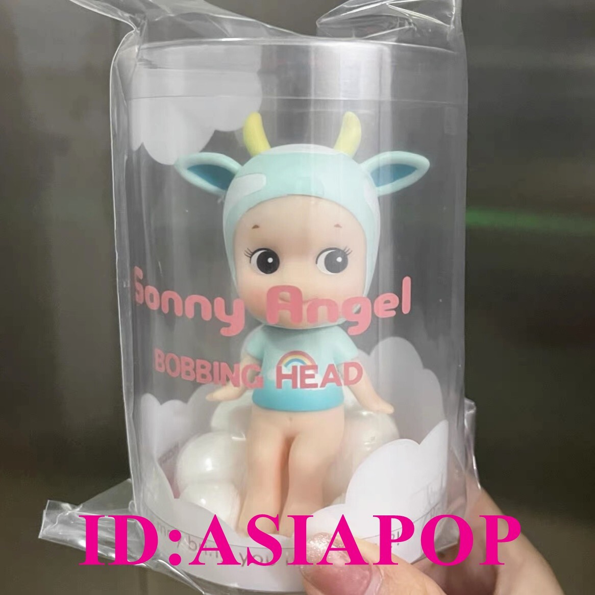 Authentic Sonny Angel Bobbing Head Series Cloud Cow Mini Figure ...