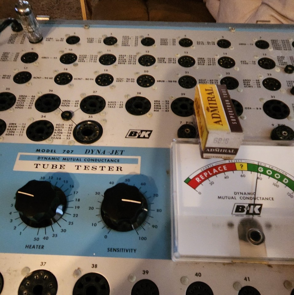 1 NIB/ NOS Admiral 6BJ6 tube. Checks good on my B+K 707 tester | eBay