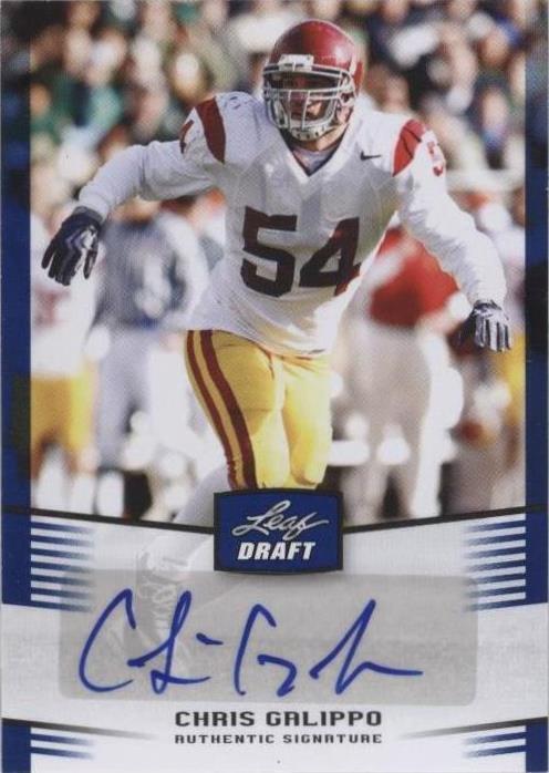 2012 Leaf Draft - Autographs Chris Galippo #CG3 Blue (AU, RC) for sale ...