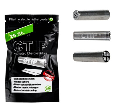 Cigarette Filter Tips Reusable Metal Aluminium CTIP Activated Carbon ...