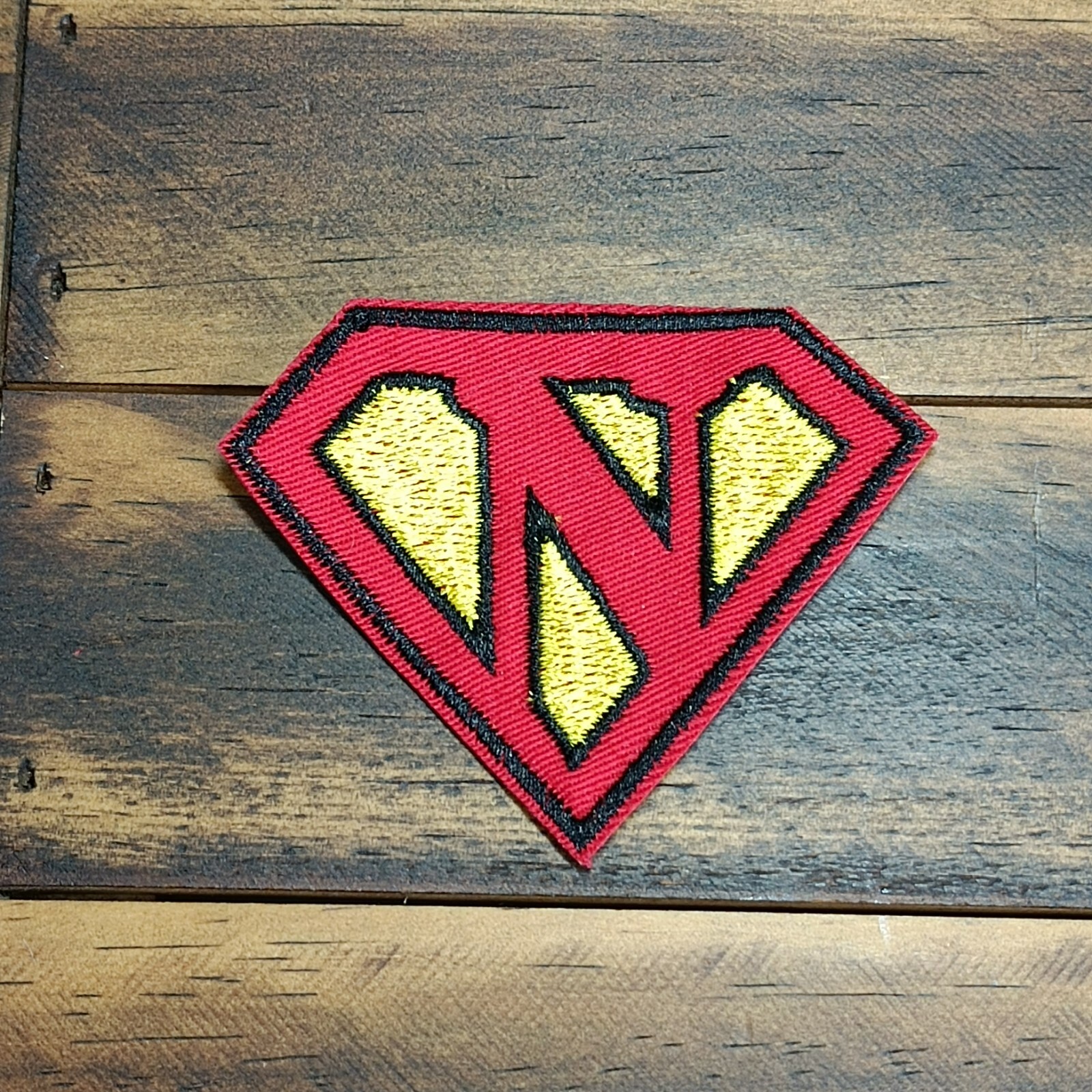 Superman Logo Patch Iron-On Superman Logo Superman Alphabet Super Hero ...