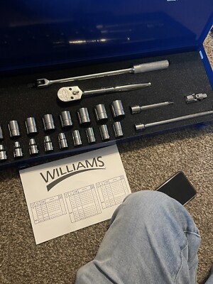 Williams 22 PIECE 1/2 Ratchet & Socket Tool Set With Box | eBay
