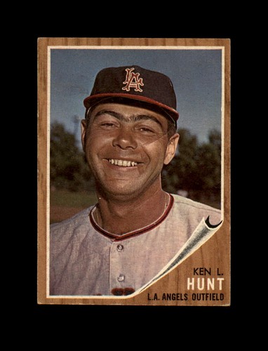 1962 Topps Baseball #68 Ken Hunt (Angels) EXMT | eBay