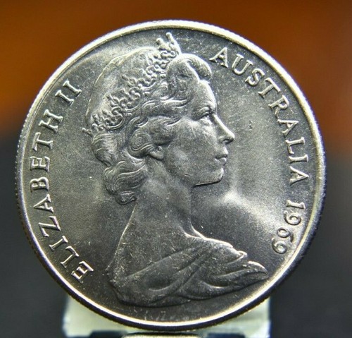 1969 Australia Ten Cent Copper Nickel Coin 10c Australian Coin ...