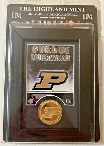 Purdue University Boilermakers 5" x 7" Wood Photo Frame w/ Minted ...