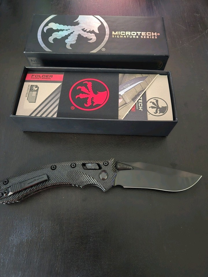 Microtech - Authentic - Brand New - Amphibian RAM-LOK S/E Signature DLC 137RL-1 | eBay