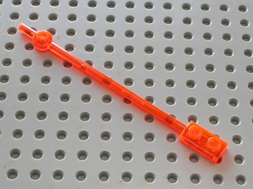 LEGO TrNeonOrange Bar 12L 1x2 Plate End Hollow Studs Ref 99784 Set ...