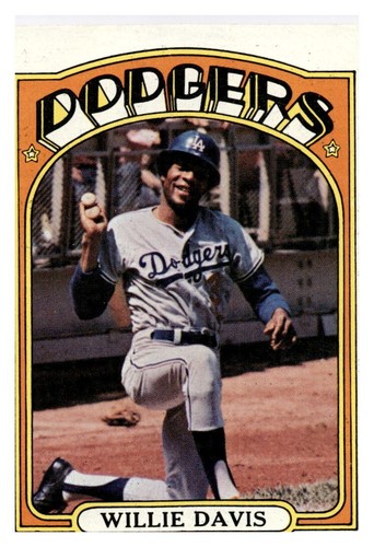 1972 Topps #390 Willie Davis - Los Angeles Dodgers | eBay