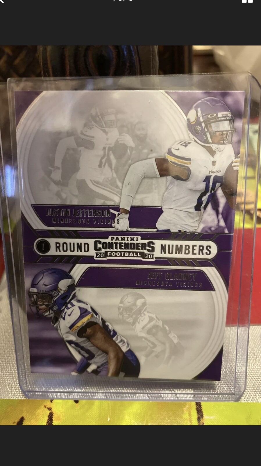 2020 Panini Contenders - Round Numbers #RN-JG Jeff Gladney, Justin ...
