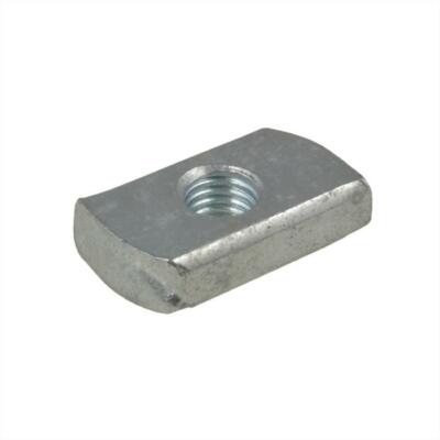 No Spring Channel Nut M8 (8mm) Metric Coarse Rack Strut Zinc Plated ...