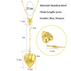 Lana Del Rey Necklace Heart with Spoon LDR Merch Snakes Chain Serpent ...